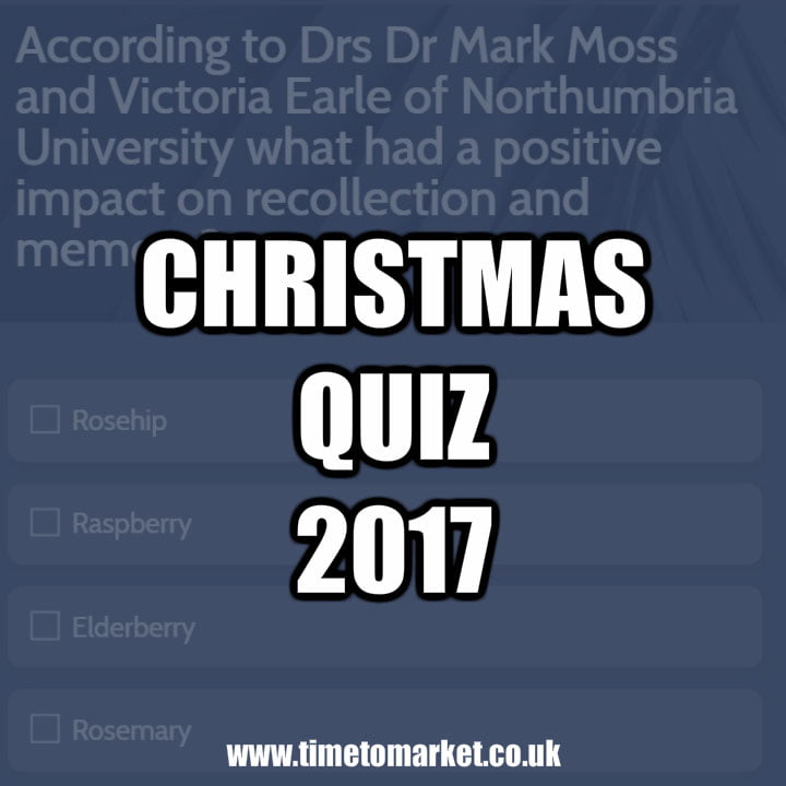 Christmas Quiz 2017 | Test Yourself With The Time To Market Quiz