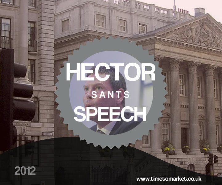 Hector Sants Speech Signals Constructive Tension With The City