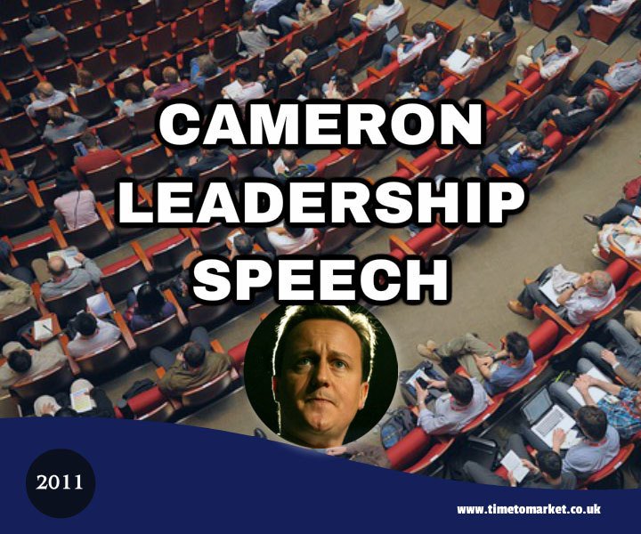 Cameron Leadership Speech Filled With Optimism For The Future