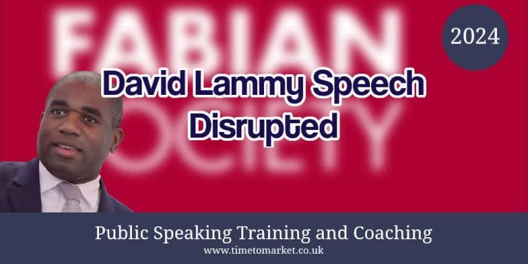 David Lammy Speech Disrupted at the Fabian Society